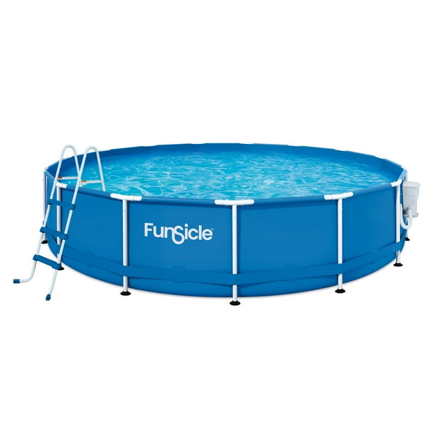Funsicle 15ft x 36in Round Activity Above Ground Pool with SkimmerPlus ...