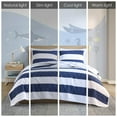 Urban Habitat Kids Cotton Full/Queen Quilt Set 3Pcs Navy Shark Cabana ...