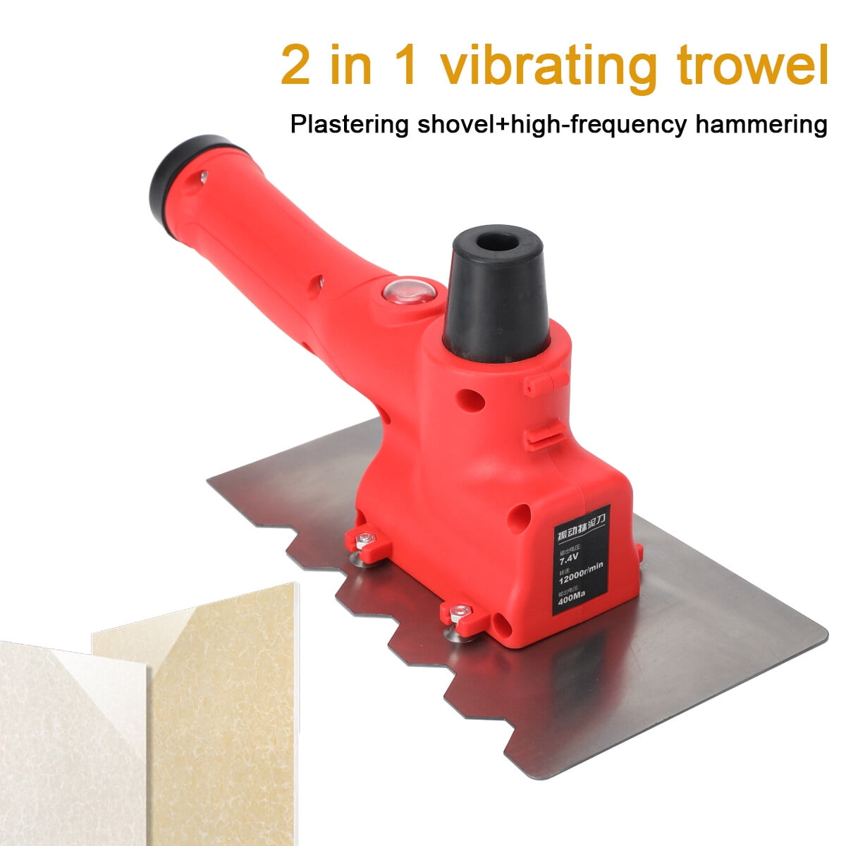 TABODD 2 In 1 Battery Power Screed Vibrator Shovel Concrete Handheld ...