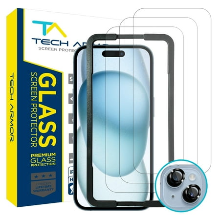 UZWZW iPhone 15 Pro Max (6.7") Anti Spy Tempered Glass & Lens Protector ...
