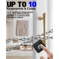 Biometric Padlock, Keyless Fingerprint Lock, IP67 Waterproof, 10 ...