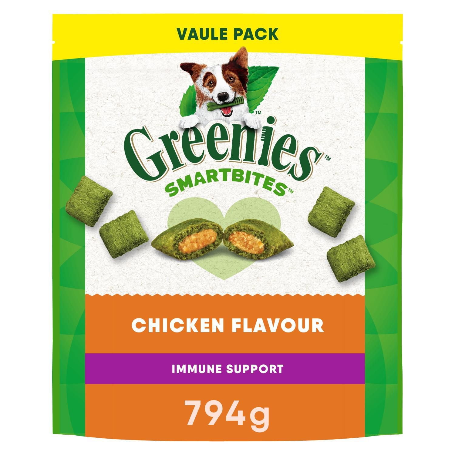 Greenies Smartbites Immune Support Chicken Flavour Crunchy & Creamy ...
