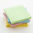 BAZIC Sticky Notes 3x3 Lined Assorted Color, (120 Sheets/Pack), 2-Pack ...