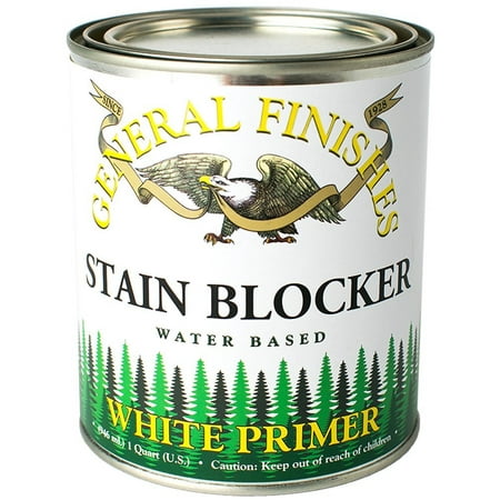 General Finishes, Stain Blocker, White Primer, Water Based, Quart ...