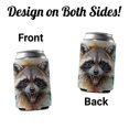 Angry Mad Raccoon Watercolor Drink Beer Soda Insulated Sleeve Holder ...