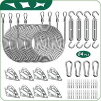 Sun Shade Sail Hardware Kit 6 Inch - 84pcs Set Stainless Steel Sun Sail ...