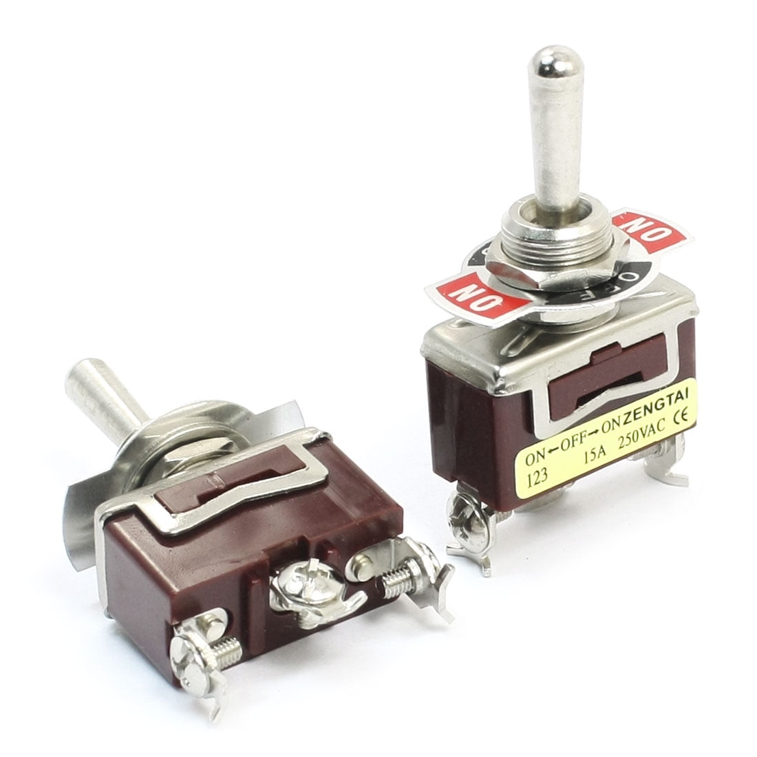 Momentary 250V 15A ON/OFF/ON 3 Positions 3 Pin Toggle Switch E-TEN123 ...