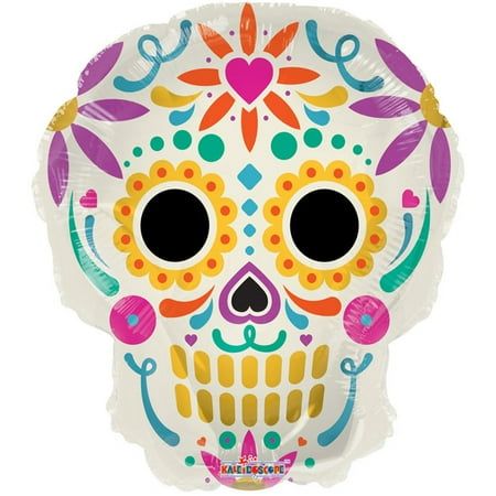 Colorful Coco Skull Foil Balloon 18"(Each ) - Walmart.com