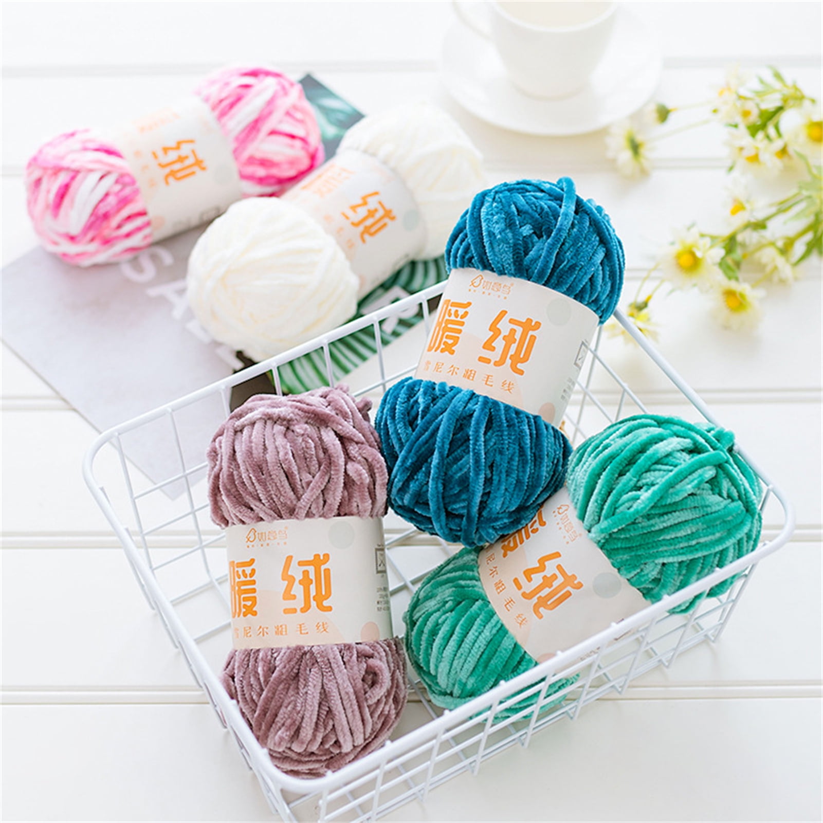 Hesroicy Super Thick DIY Crochet Thread Polyester Handmade Sewing ...