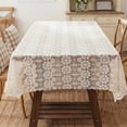 AOOOWER Nonslip Florals French Lace Tablecloth Polyester Fabric Easy ...