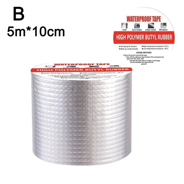 Super Strong Waterproof Tape Aluminum Foil Butyl Rubber Stop Seal Tape ...