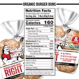 Dave's Killer Bread, Organic Hamburger Buns, 8 Ct, Shelf-Stable ...