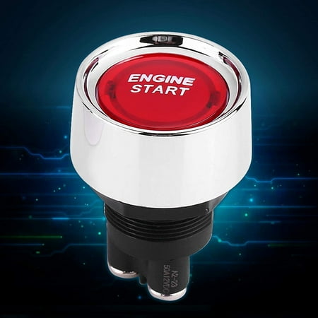 Engine Button, Car Engine Button, 12V-24V 50A Car Engine Start Push ...