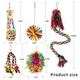 2CFun Bird Toys, Parakeet Perch with Bells, Foraging and Shredding ...