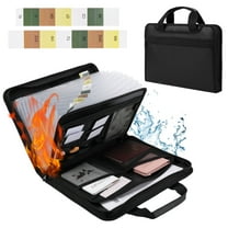 Gijjgole Fireproof Accordion File Organizer, Portable Expanding File ...