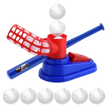 beefunni Kids T-Ball Set, Adjustable Height Tee, Bat and 6 Balls for ...