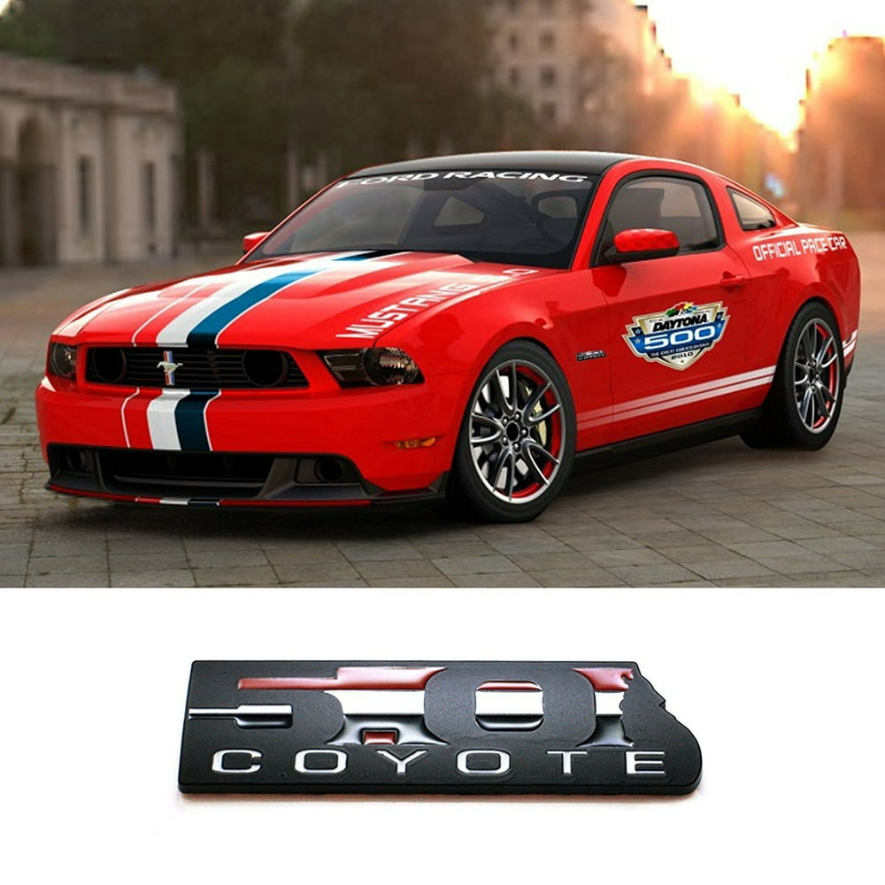 Xotic Tech 2 x Black 5.0 COYOTE Emblem Badge Fender Tailgate For Ford ...