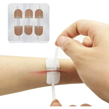 Adhesive Bandages for Emergency Wound Closures, Zippered Dots Stickers ...