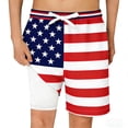 Bainana Boys Swim Trunks With Elastic Waist Double Layer National Flag ...