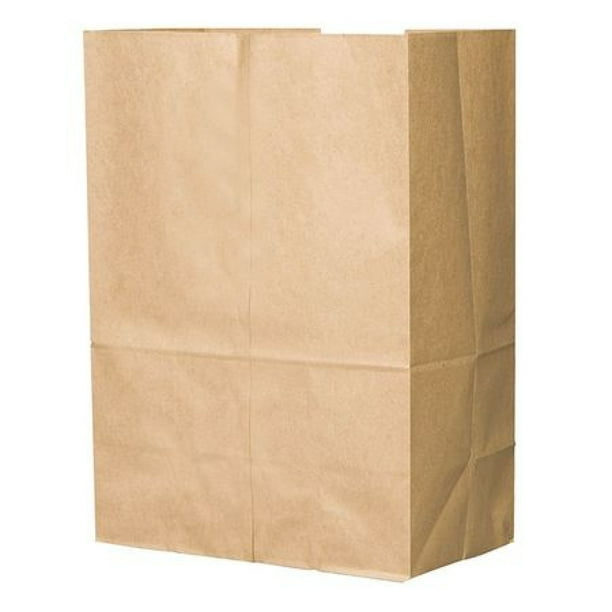 Duro Gusset Fold Top Paper Bags, Brown, 500 Ct - Walmart.com - Walmart.com