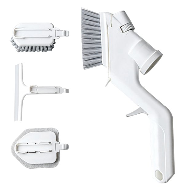 Yeacher 5Pcs Cleaning Brush Set Versatile Water-Spray Kitchen Scrub ...