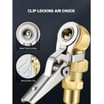 2-Pack Closed Ball Tire Chuck with Clip, 1/4" FNPT Locking Air Chuck ...