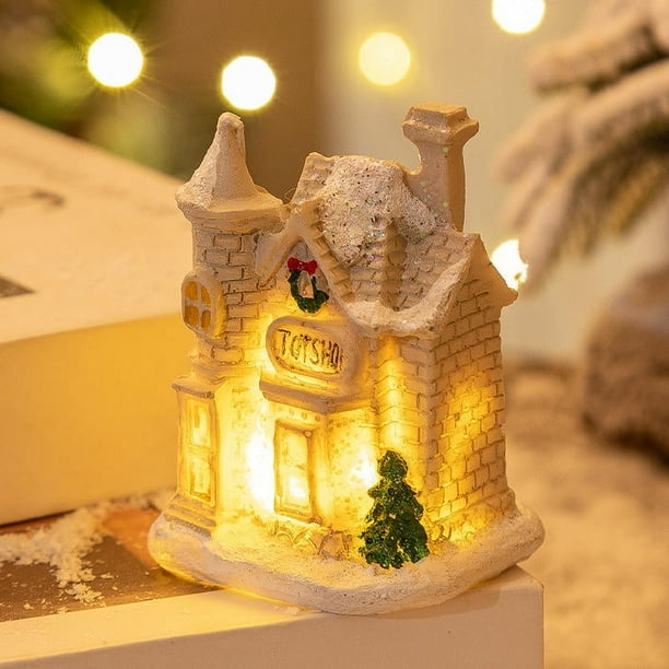 KUIZAP Christmas Light up Village Houses LED Lights Christmas Village ...
