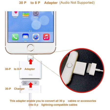 [Apple MFi Certified] Lightning to 30-Pin Adapter 8-Pin to 30-Pin ...