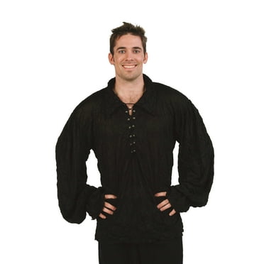 Men's Renaissance Ruffle Front Pirate Shirt, X-Large - Walmart.com