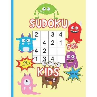 Kindergarten Sudoku: 4x4 Sudoku Puzzles for Kids (Paperback) - Walmart.com