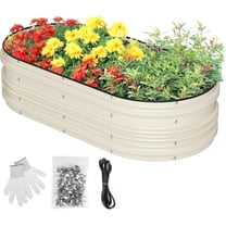 WORKPRO 4x2x1ft Galvanized Raised Garden Bed Set, Rust & Corrosion ...