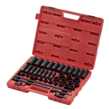 HART 11-Piece 1/2-inch Drive MM Impact Socket Set, Chrome Vanadium ...