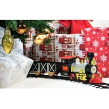 Classic Christmas Themed 20 Pc. Train Set with Locomotive Engine, Cargo ...
