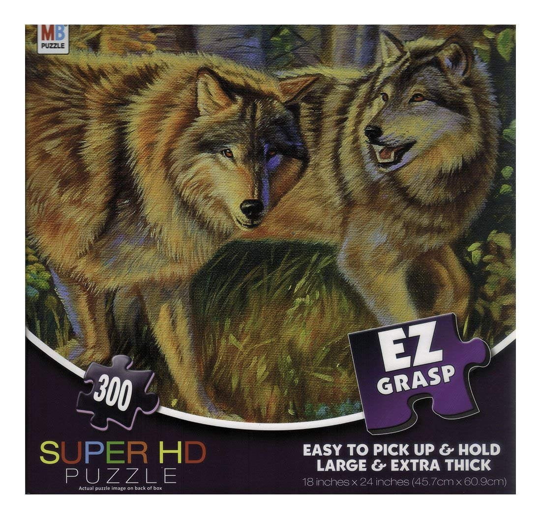 Two Wolves By Cory Carlson - Puzzle - 18" X 24"- Ez Grasp Pieces ...
