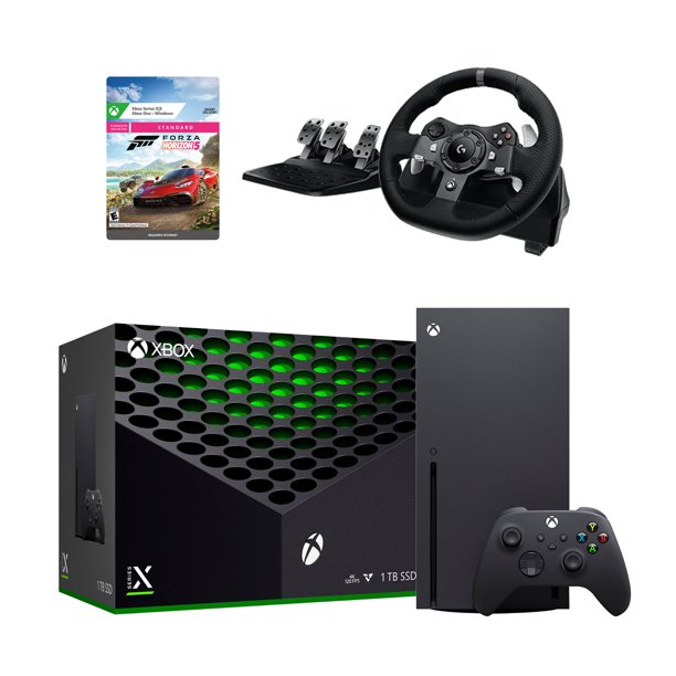 Xbox Series X 1TB Ulra Fast SSD Gaming Console with Logitech G920 ...