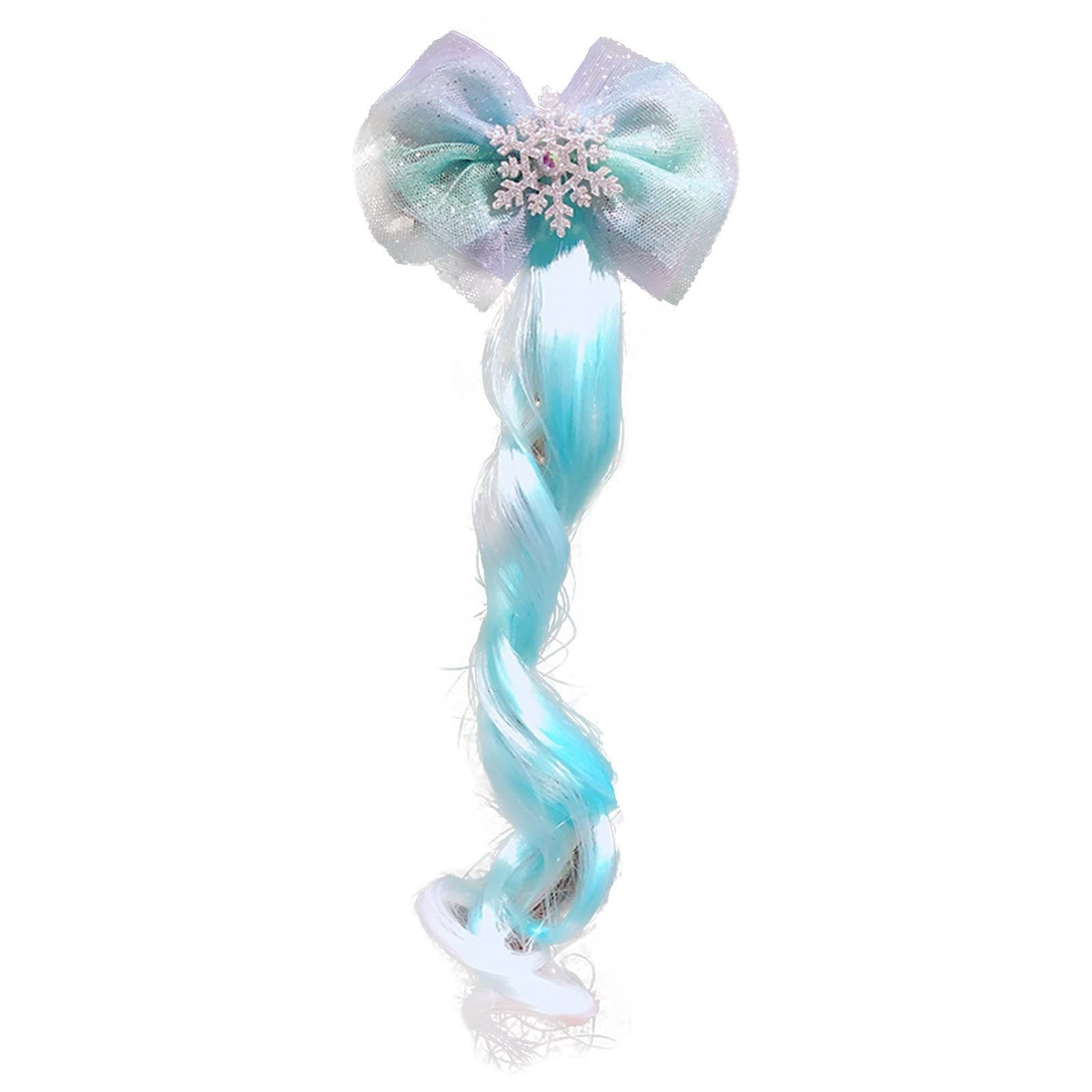 SEMIMAY Curly Wig Hair Extension With Bow Clip Party Hair Accessories ...