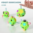 Fidget Dodecagon 12-Sided Toy Cube, Stress and Anxiety Relief, Suitable ...