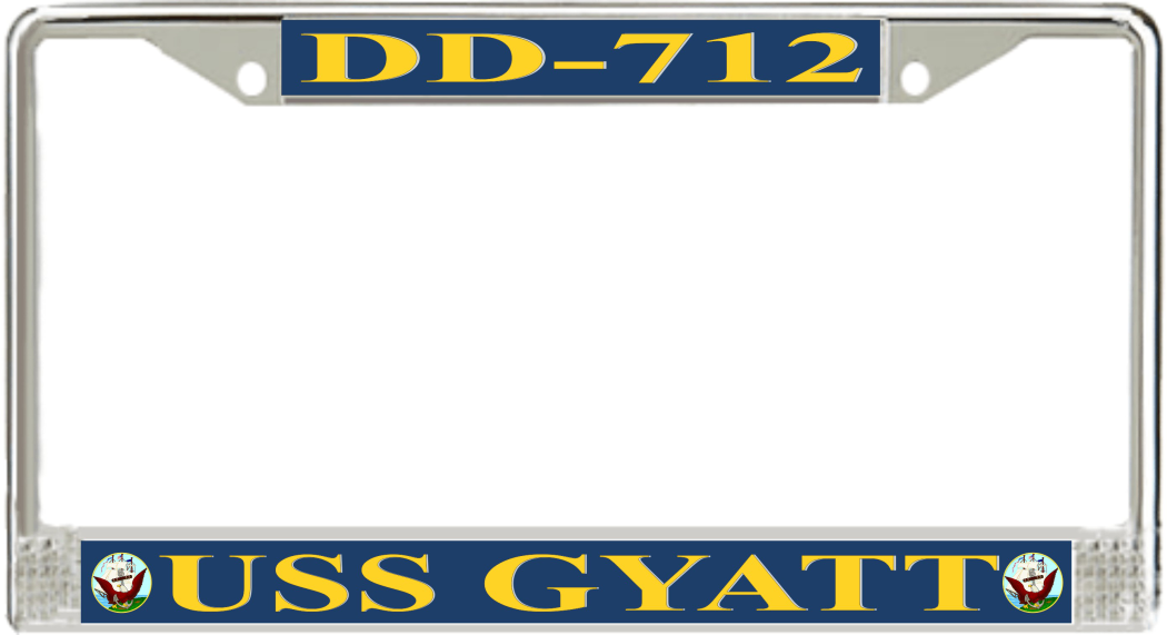 USS Gyatt DD-712 License Plate Frame - Walmart.com