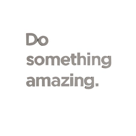 homeholiday Wall Sticker Cement Letter Decoration Concrete 3D Art ...