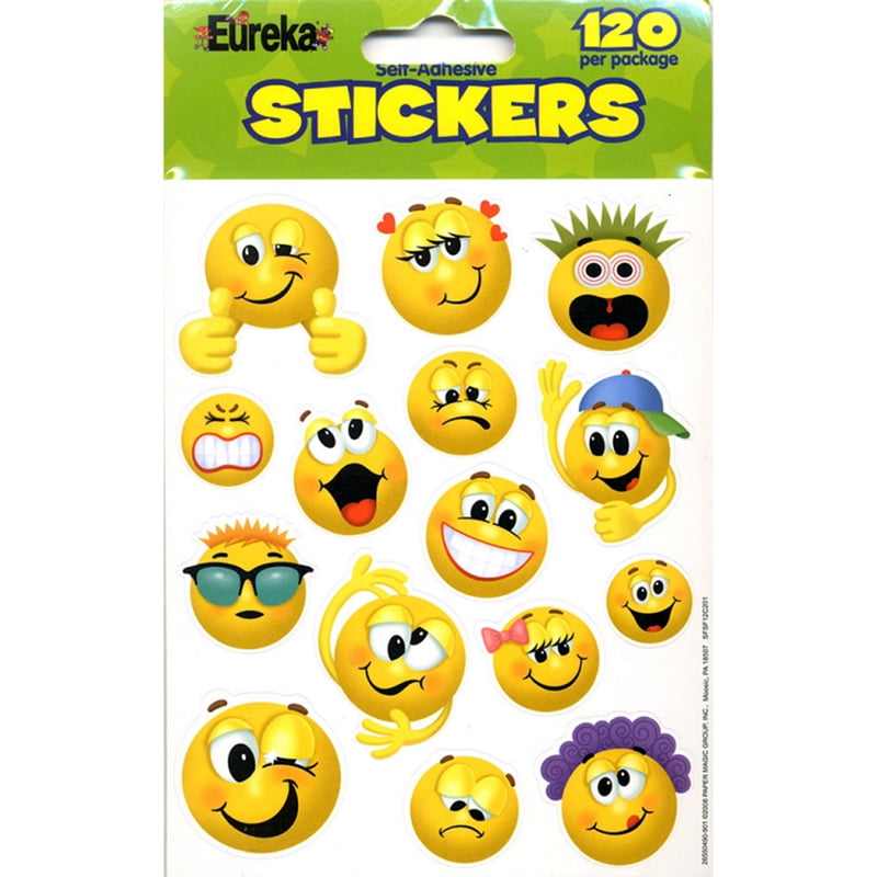 (12 Pk) Stickers Emoticons - Walmart.com