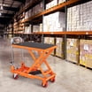 BENTISM Heavy Duty Hydraulic Lift Table Cart with Rolling Platform ...