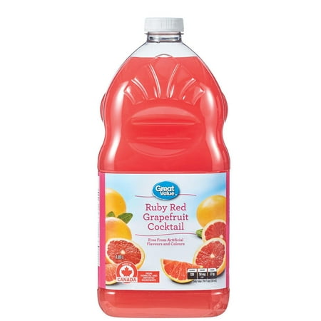 Cocktail au pamplemousse ruby red Great Value | Walmart Canada
