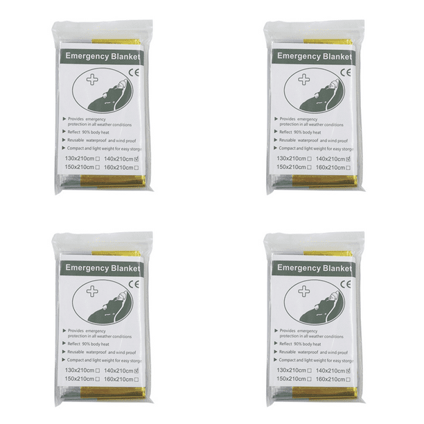 Mantas térmicas de emergencia para exteriores, de aluminio, de primeros ...