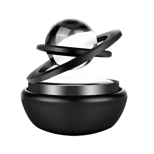 Solar Power Car Aromatherapy Air Freshener Suspension Double Ring Auto ...