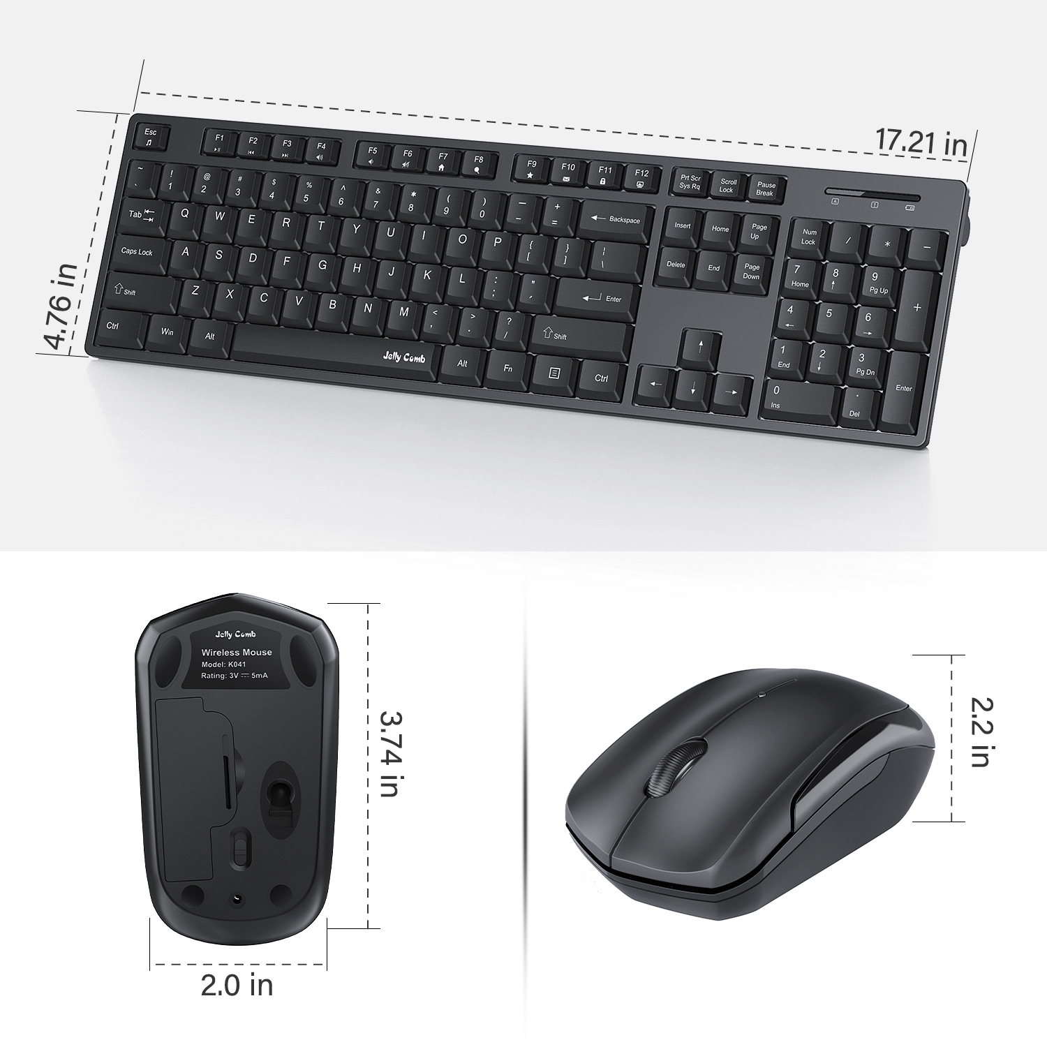 Buy Jelly Comb Wireless Keyboard and Mouse, 2.4G Wireless Keyboard ... Buy Jelly Comb Wireless Keyboard and Mouse, 2.4G Wireless Keyboard ...