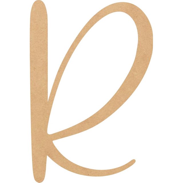 Wooden Letter R Blank Craft, Paintable 6'' MDF Wood DIY, Snowy ...