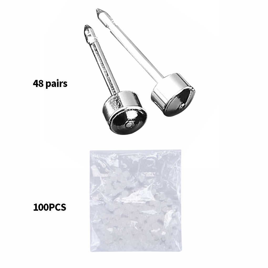 Ear Piercing Stud Stainless Steel Earlobe stainless steel Piercing Stud ...