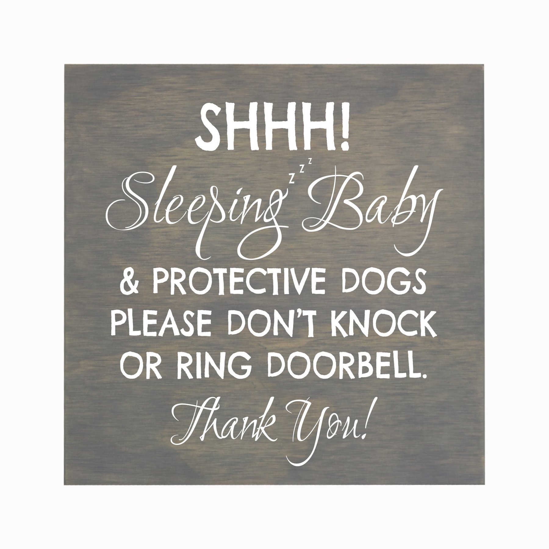 LifeSong Milestones Sleeping Baby Rope Sign for Front Door - Sleeping ...