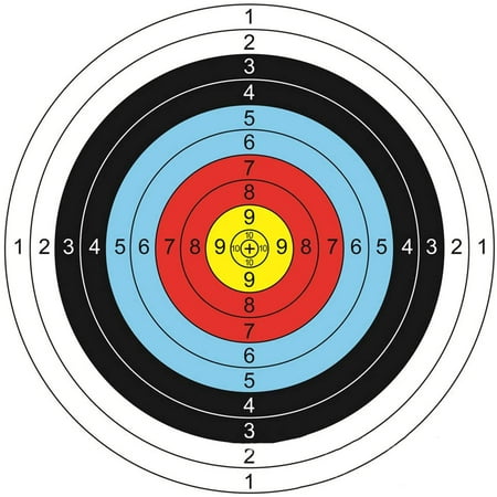 Archery target area 30 pieces archery-shooting-paper-target square ...