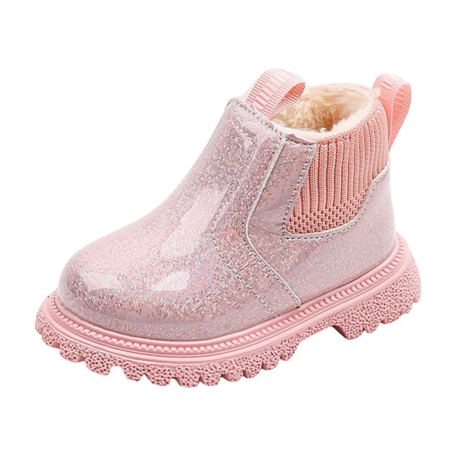 Click here for Generic Pink Velvet Lined Boots With Shiny Patent... prices